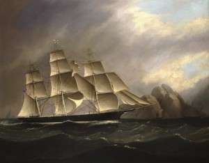 The Launch of the Clipper Ship Ocean Telegraph - New England Historical ...